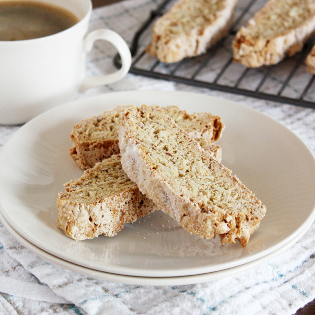 Vanilla Almond Biscotti - Girl Versus Dough
