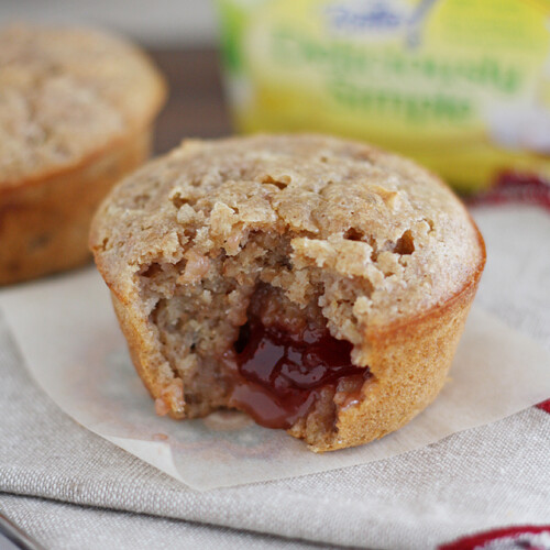 Jam-Filled Toasted Hazelnut Bran Muffins | Girl Versus Dough