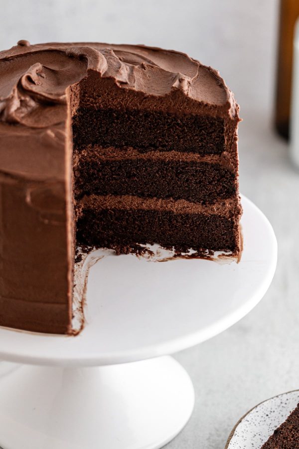 Devil's Food Cake Recipe (with Chocolate Buttercream Frosting)