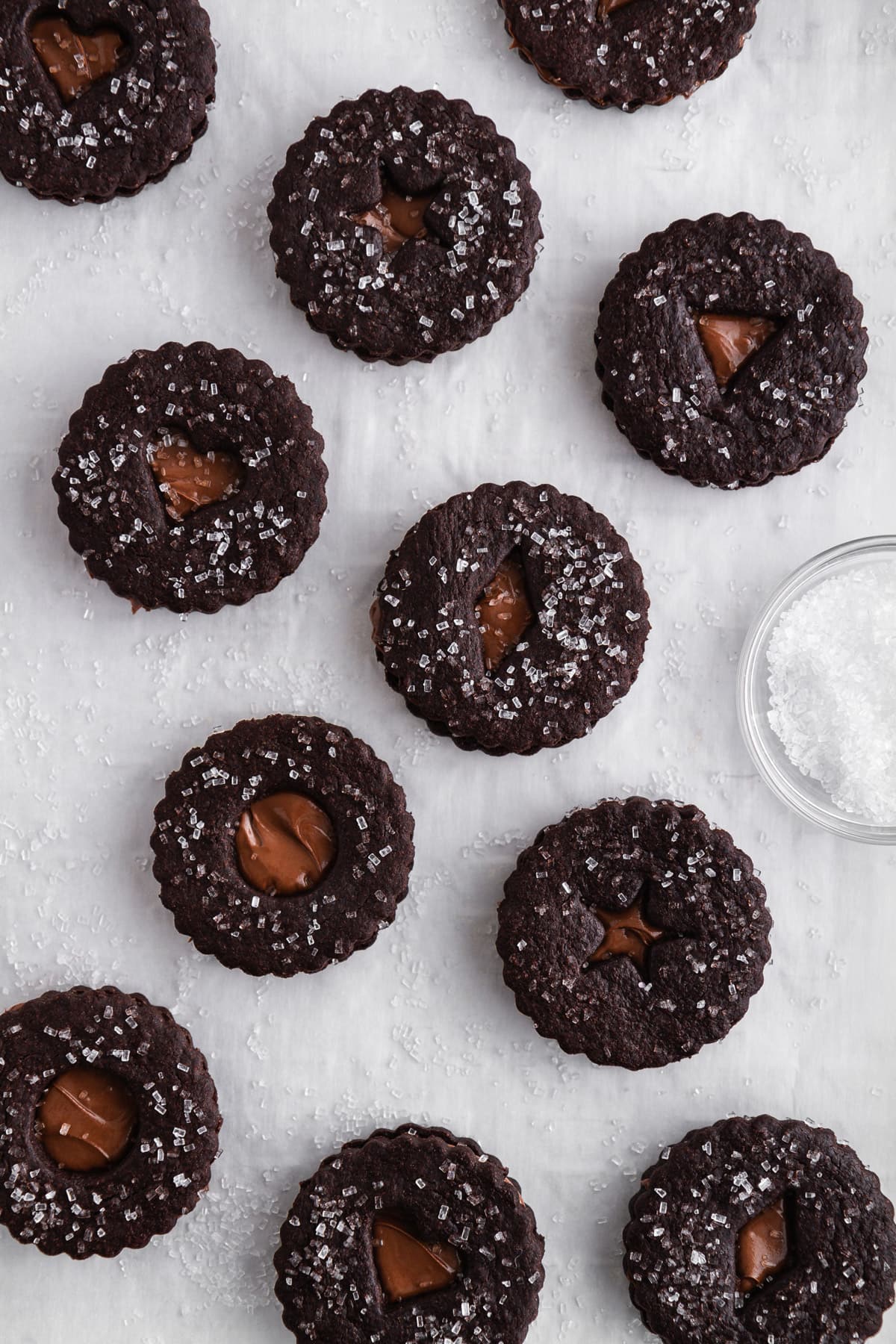 Chocolate-Nutella Linzer Cookies Recipe | Girl Vs Dough