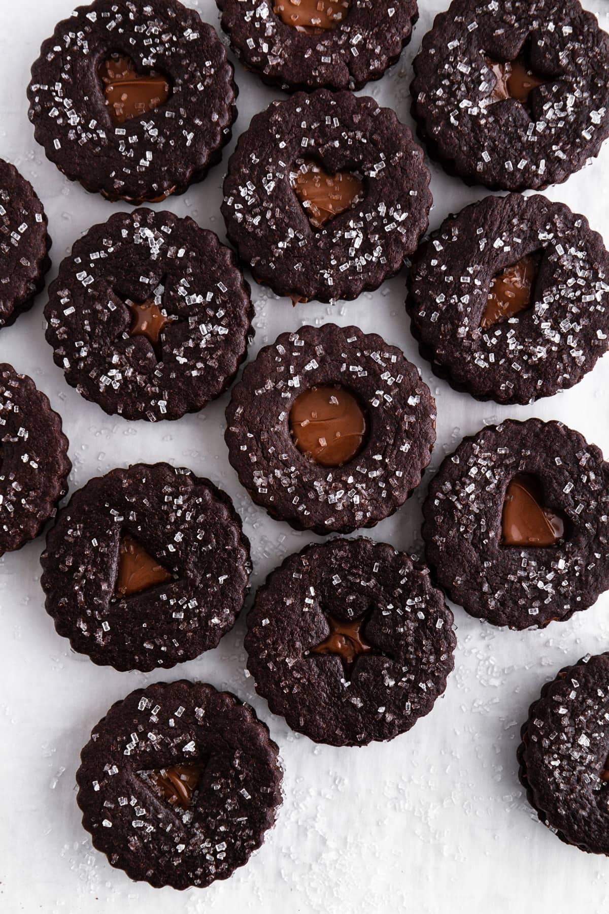 Chocolate-Nutella Linzer Cookies Recipe | Girl Vs Dough