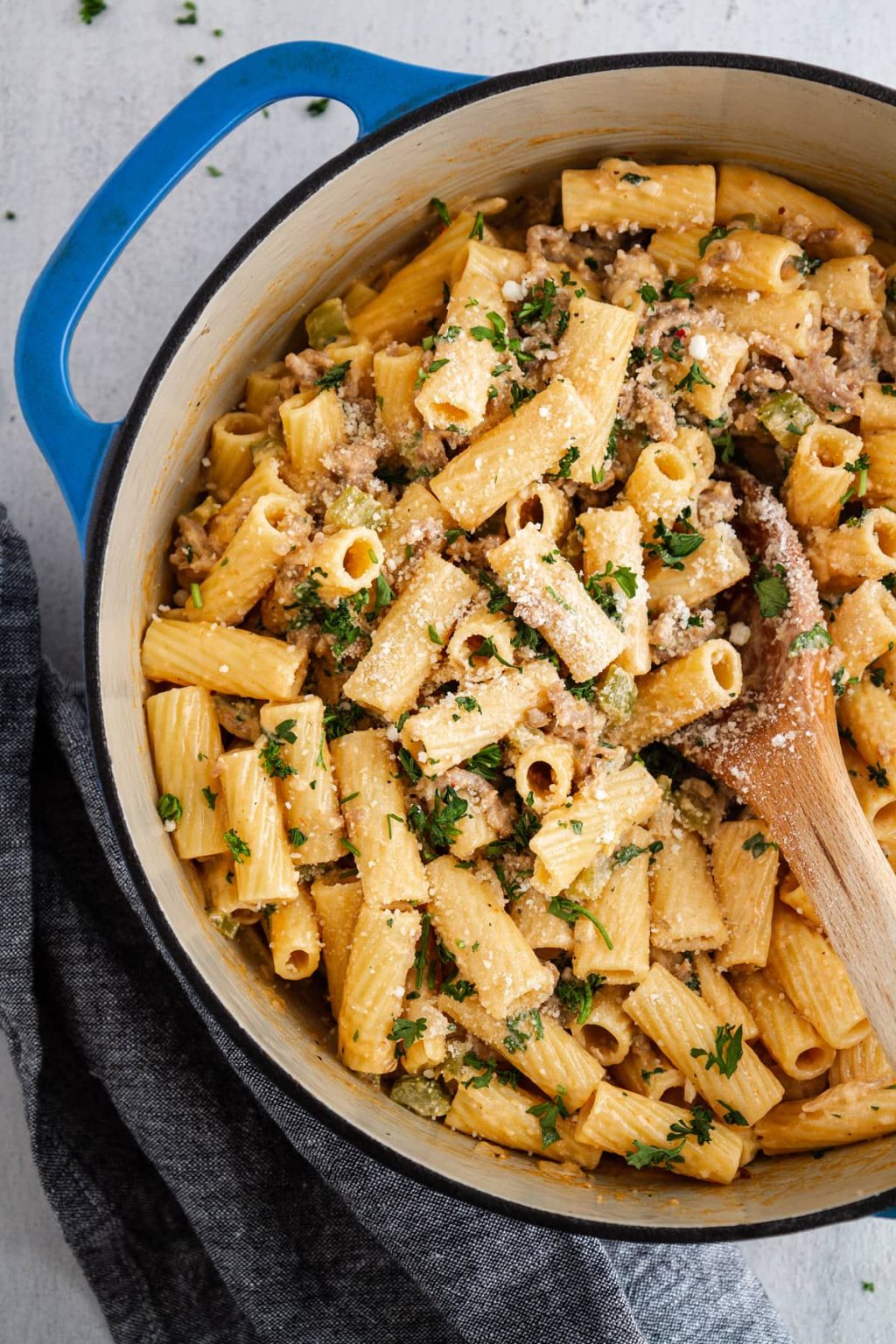 Creamy Rigatoni with Sausage and Fennel Recipe | Girl Versus Dough