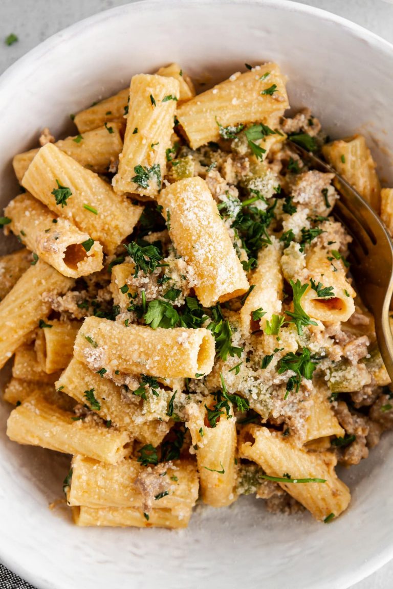 Creamy Rigatoni with Sausage and Fennel Recipe | Girl Versus Dough