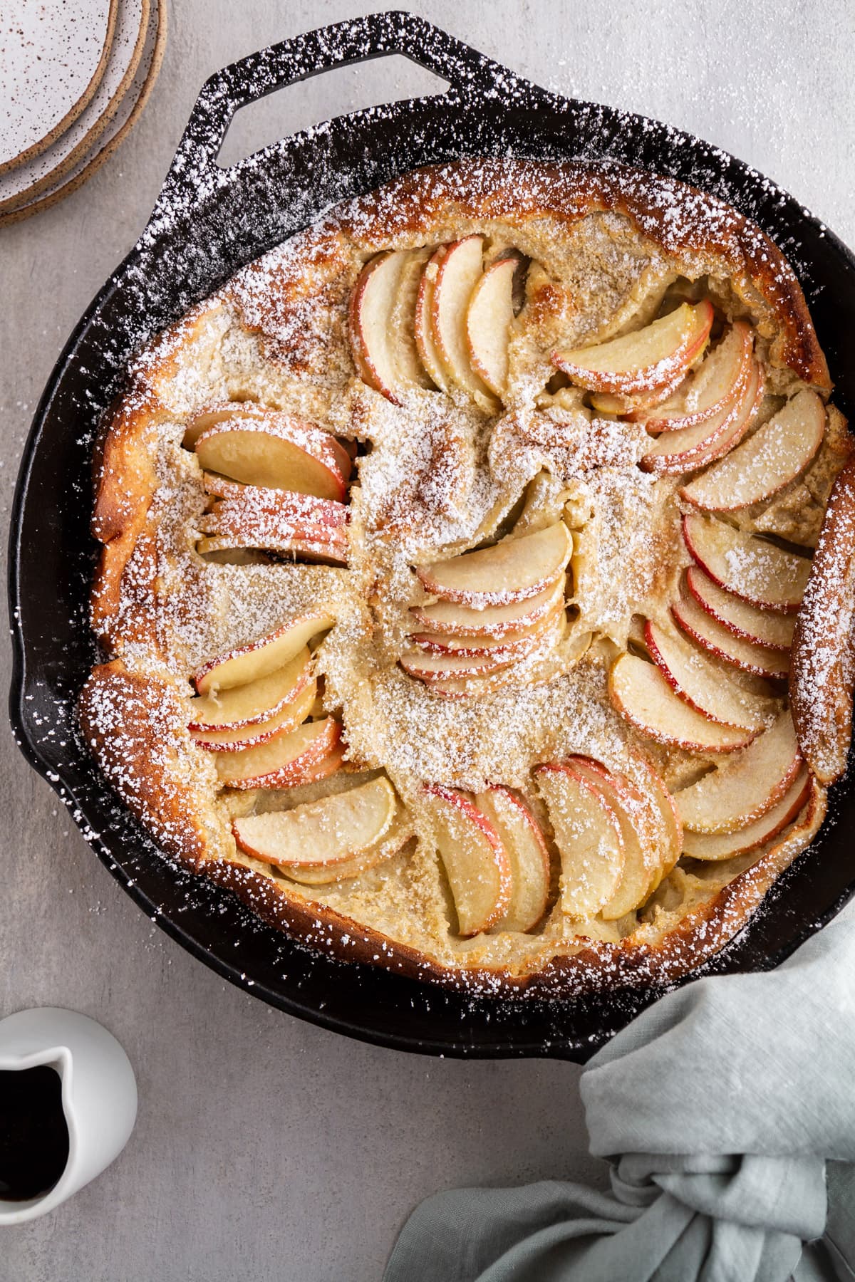 German Apple Pancake Recipe {Apple Oven Pancake} | Girl Vs Dough