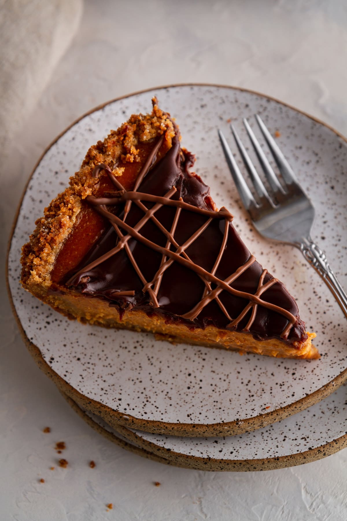 Chocolate Pumpkin Pie Recipe | Girl Versus Dough