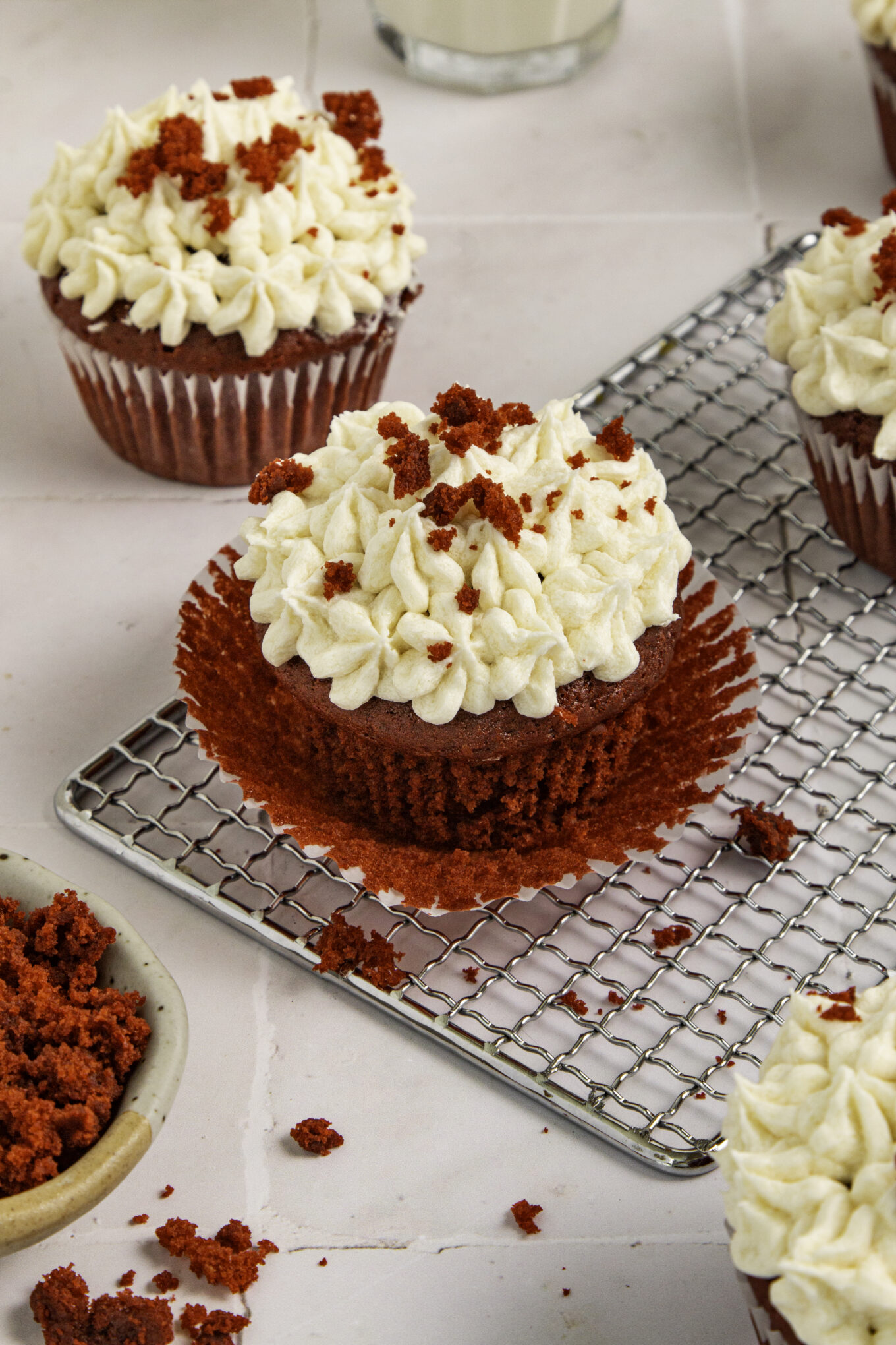 Red Velvet Cupcakes - Girl Versus Dough