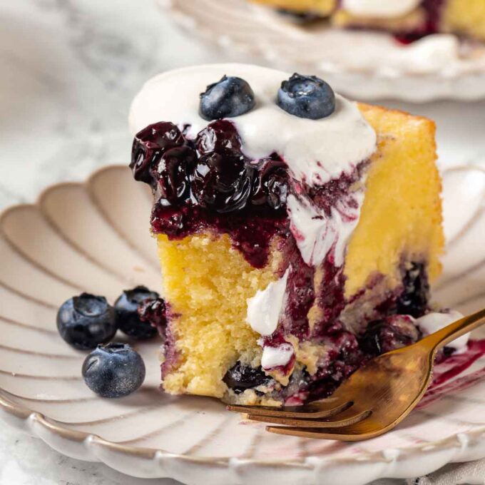 blueberry cake recipe - Girl Versus Dough