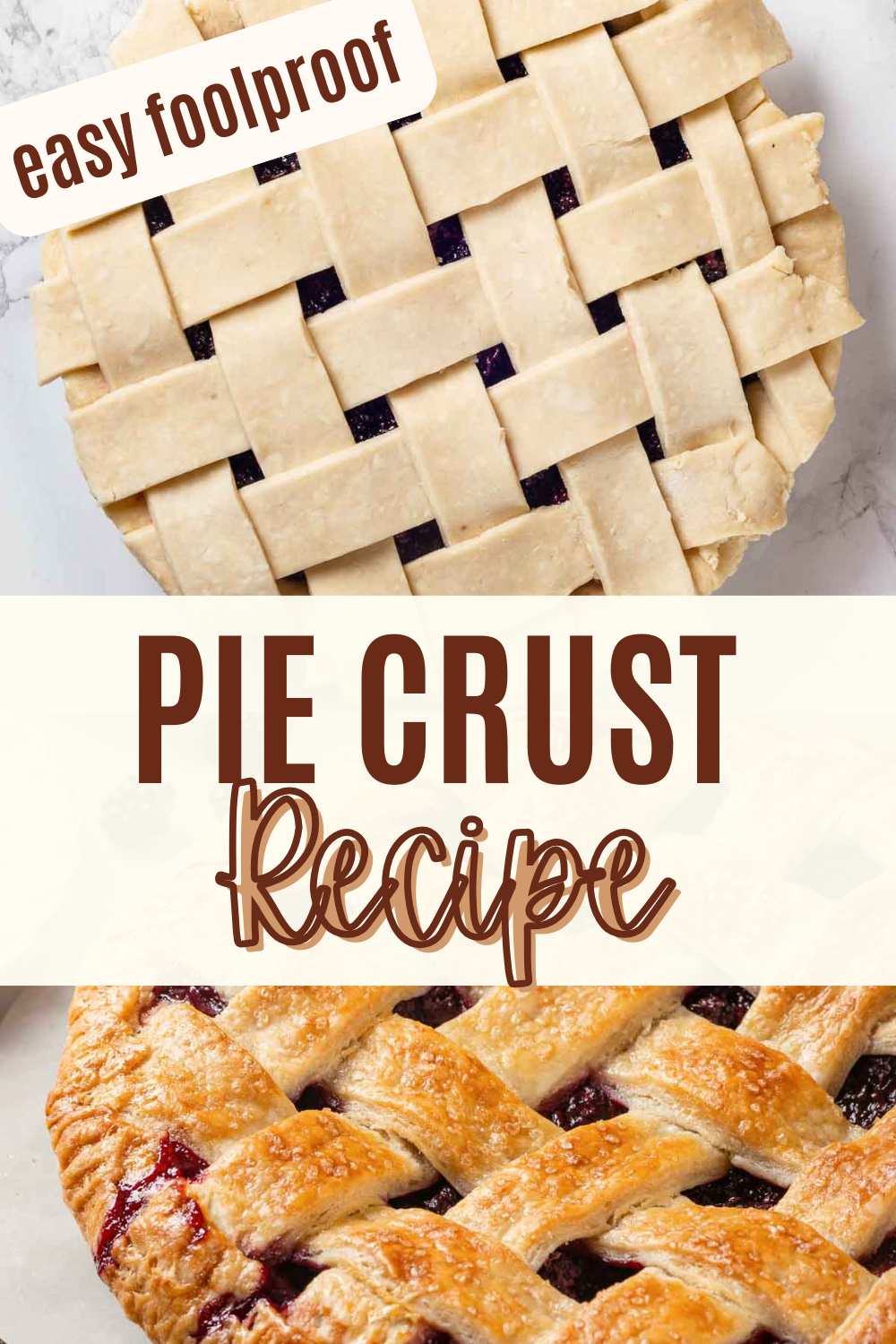 easy pie crust recipe - Girl Versus Dough