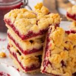 raspberry crumble bars - Girl Versus Dough