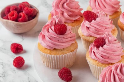 Raspberry Cupcakes - Girl Versus Dough