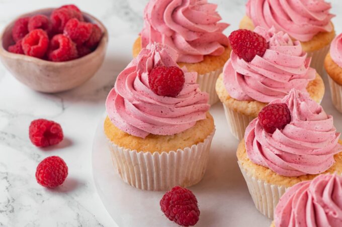 raspberry cupcakes - Girl Versus Dough
