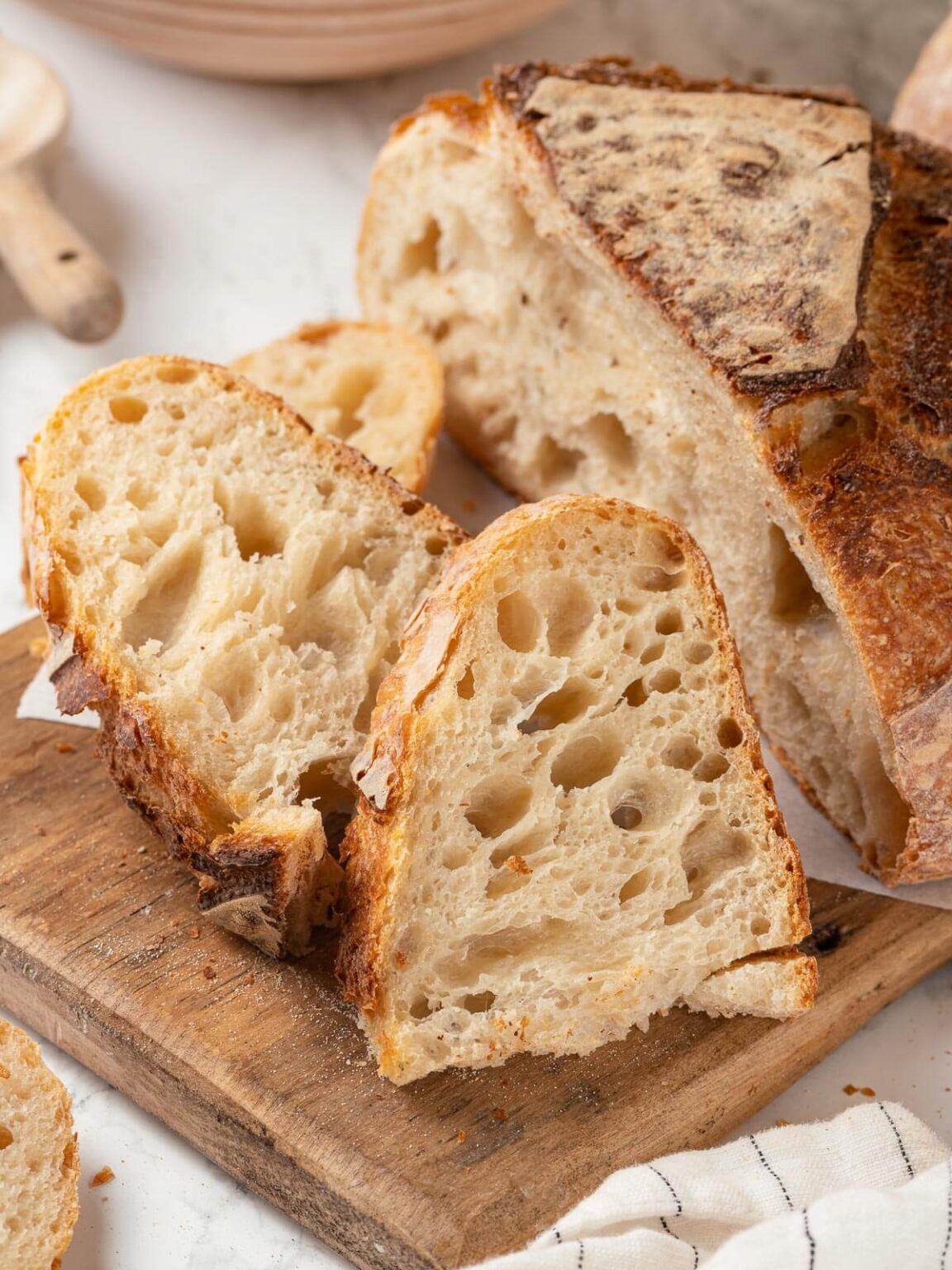 No-Knead Sourdough Bread - Girl Versus Dough
